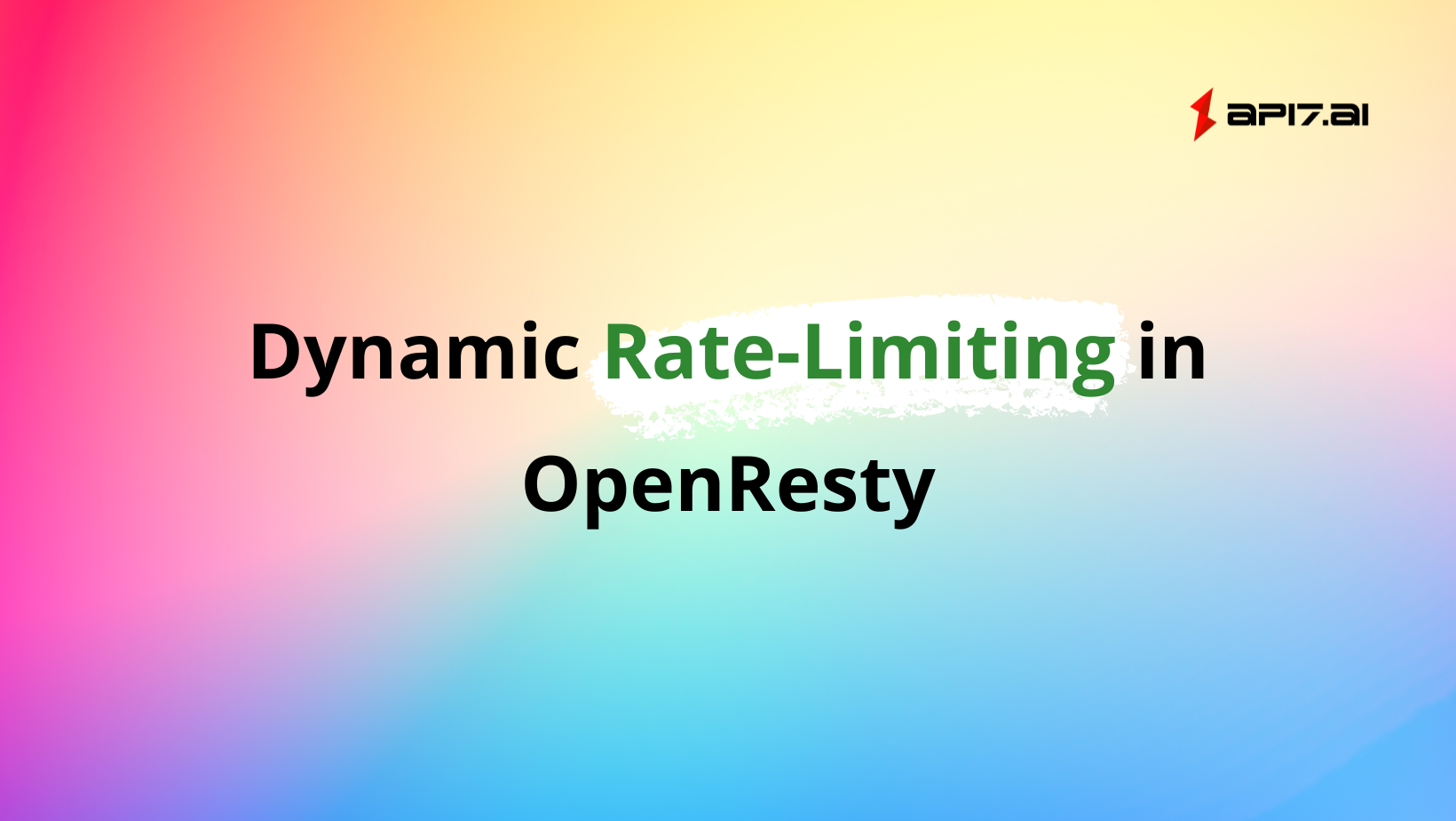 Dynamic Rate-Limiting in OpenResty - API7.ai